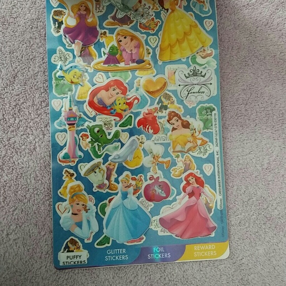 Disney | Other | 3 For Disney Princess Stickers Book | Poshmark